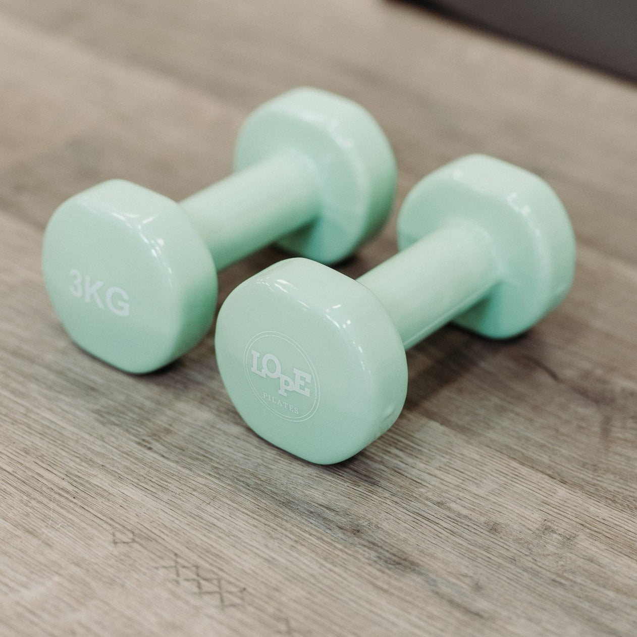 3kg Hand Held Weights 8 pairs – LOPE Pilates Equipment