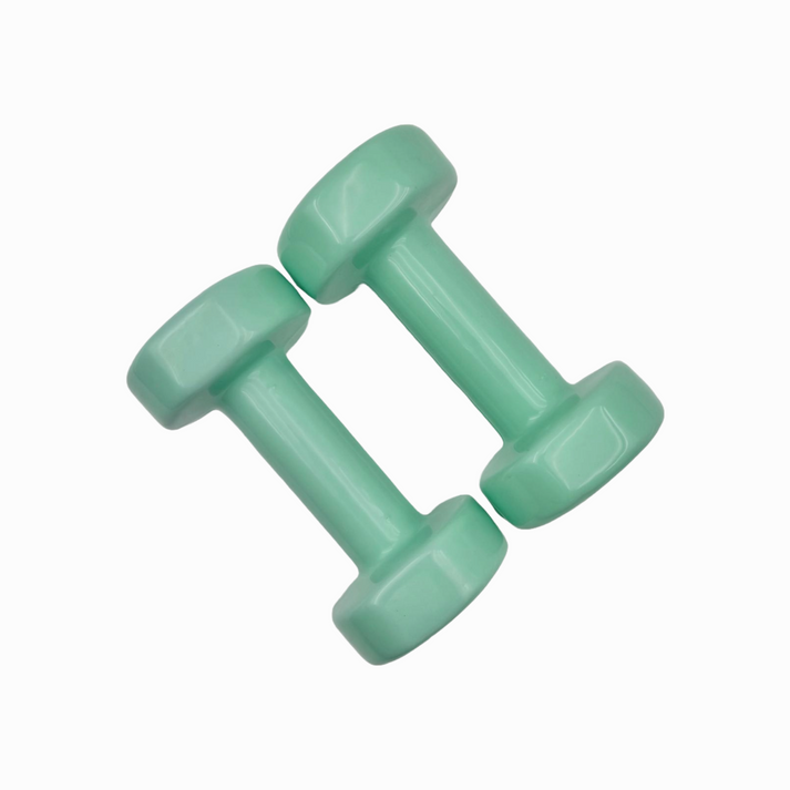 3kg Hand Held Weights Green - One pair – LOPE Pilates Equipment